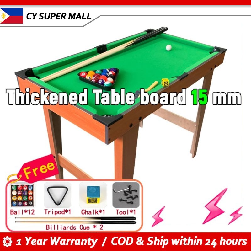 Mini billiard table for Kids wooden with tall feet pool table set taco ...
