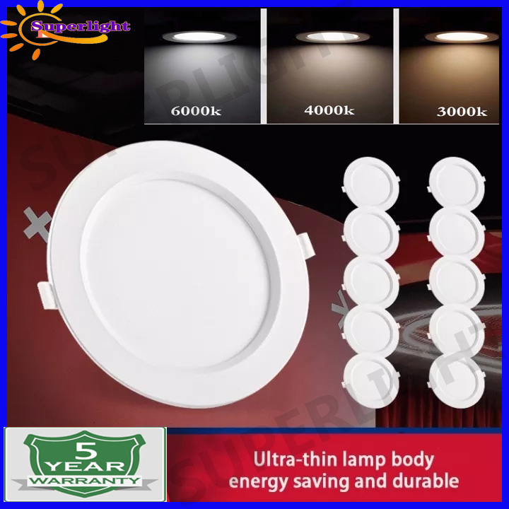 Tricolor LED Pin Light Ultra Thin Ceiling Light Recessed downlight ...