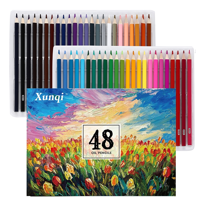 48 Colour Oil Colour Pencils Set for Adult Coloring Books Artist ... 48 Colour Oil Colour Pencils Set for Adult Coloring Books Artist ...