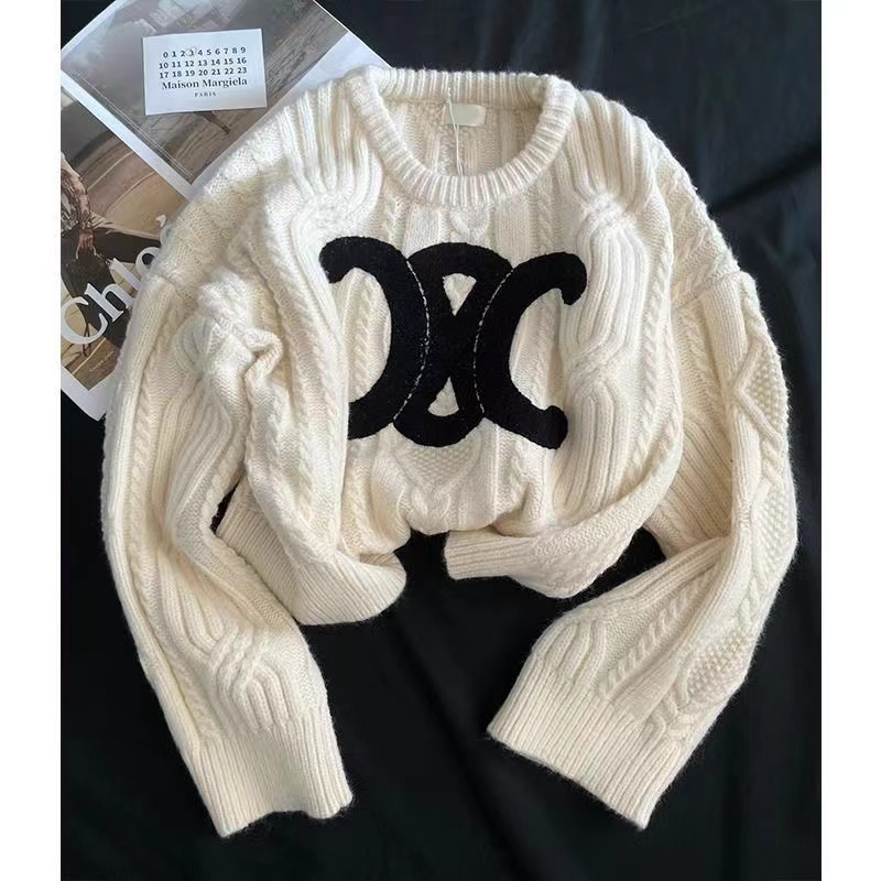 Women Ladies O-Neck Long Sleeve Knit Sweaters | Shopee Philippines