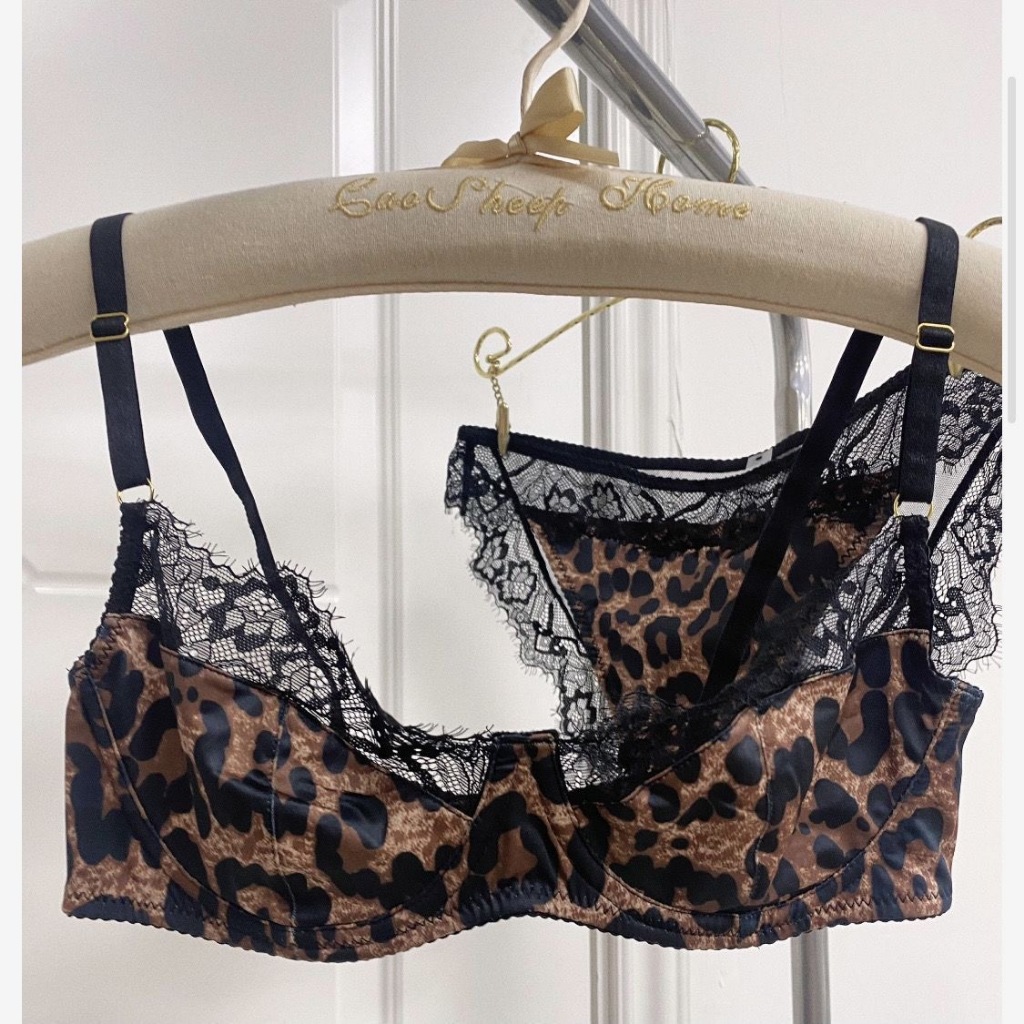 Spice Girls Sexy American Leopard Lace push up Bra Large Breasts Show ...