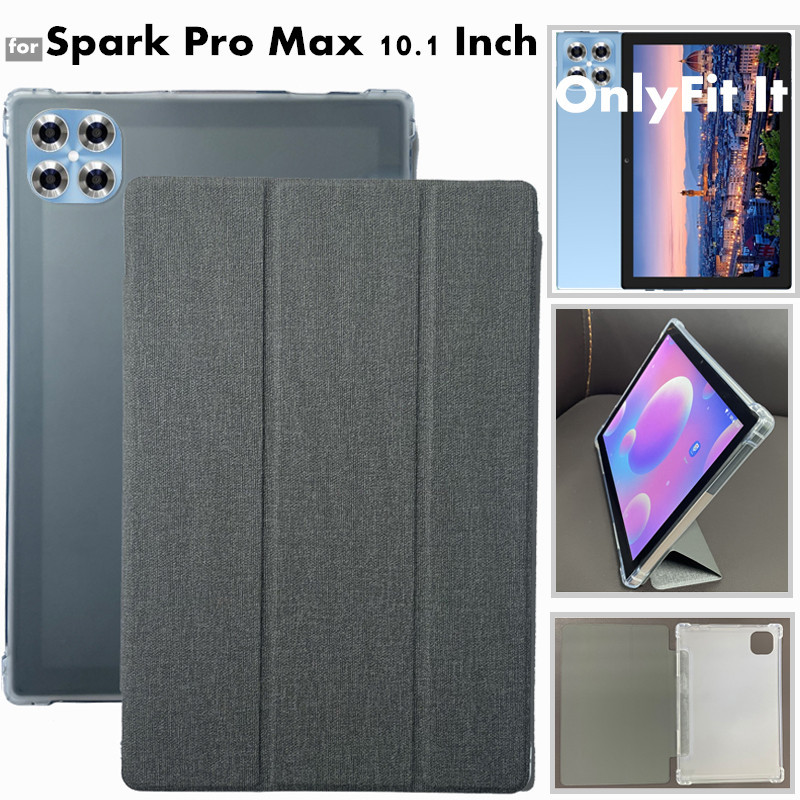 for Mxs Spark Pro Max Tab 10.1 Inch 2024 Faux Leather Flip Case Cover ...