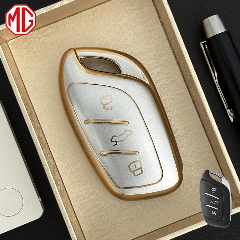 MG Car Remote Key Case Holder Keychain Protector For MG VS/HS/ZS/MG5 ...