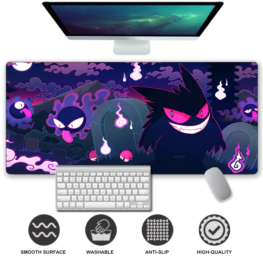 Gengar Desk Mat Anime Desk Pad Gaming Mousepad XL Extra Large Mouse Pad ...