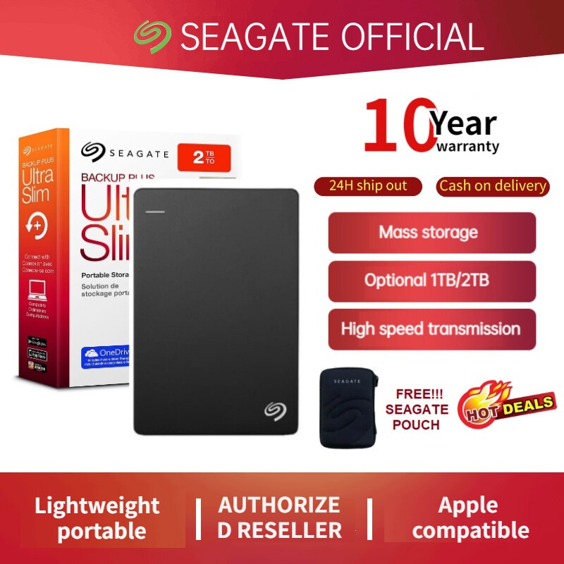 Seagate 1TB 2TB External Hard Drive hdd One Touch with Password USB3.0 ...