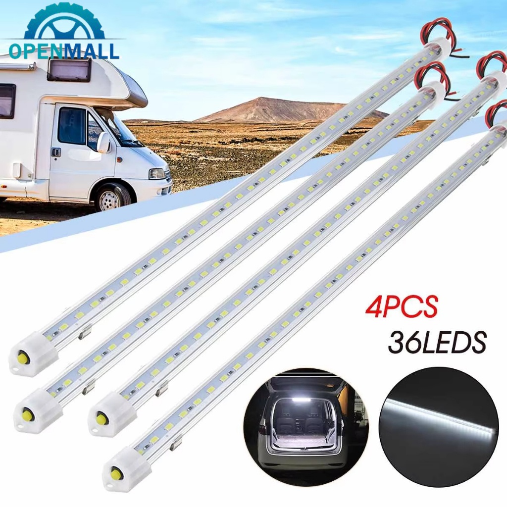 OM 1/2/4pcs 12V 24V 36 LED Car Interior Light Bar Bright White Light ...