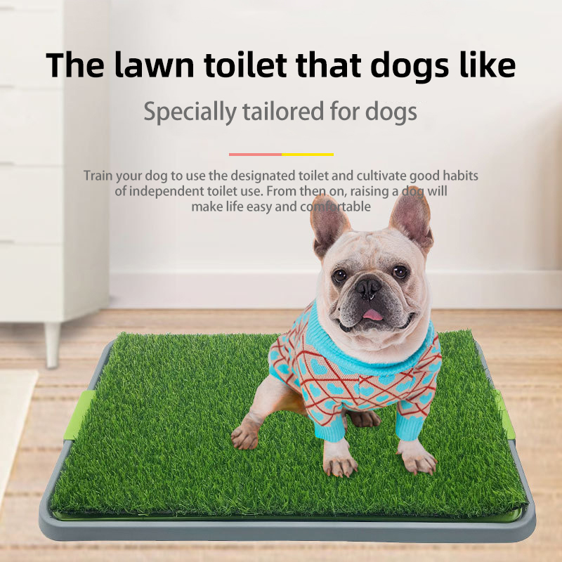 Dog Pee Tray With Simulation Lawn Large Dog Toilet Dog Hygiene Mat ...