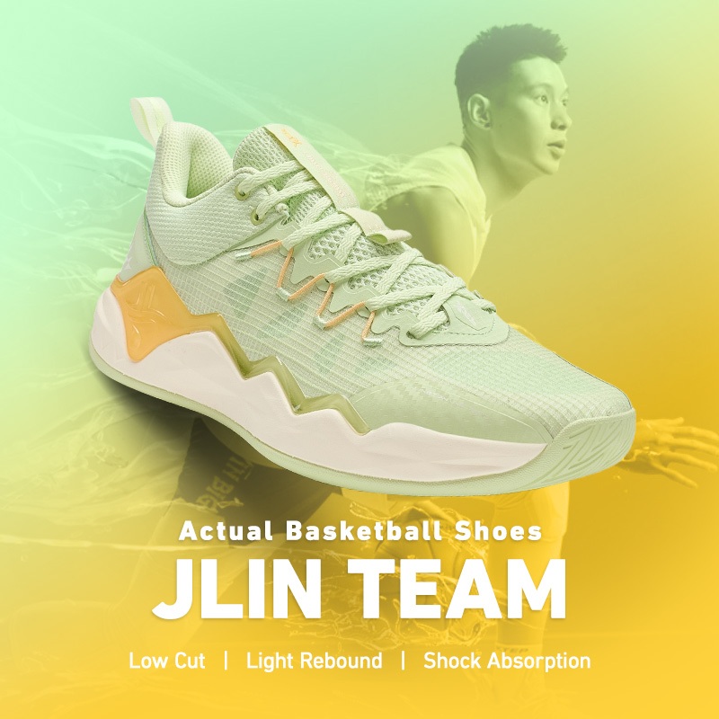 XTEP Men JLIN-TEAM Basketball Shoes Rebound Shock-absorbing Heel ...