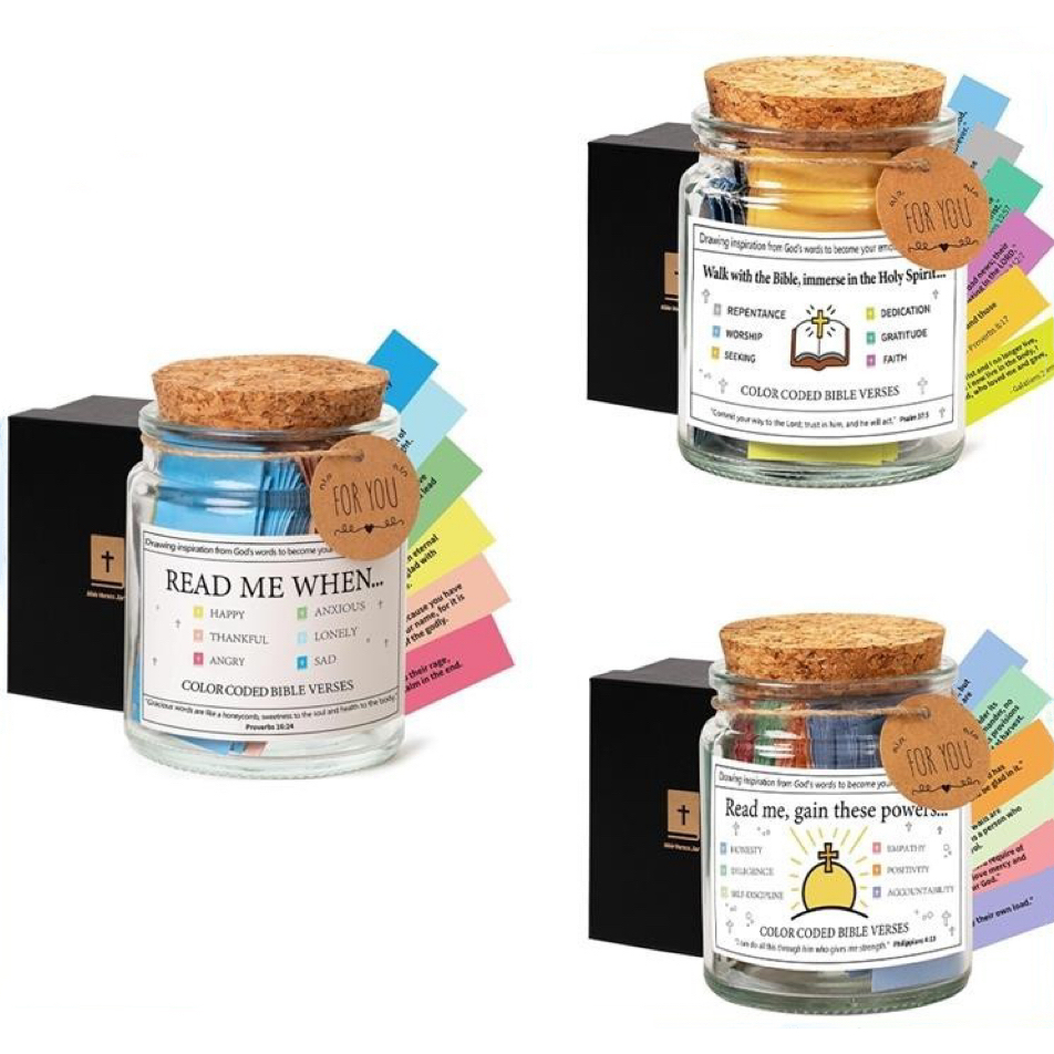 Bible Verse Glass Jar Bible Quotes Decoration Ornament Prayer | Shopee ...