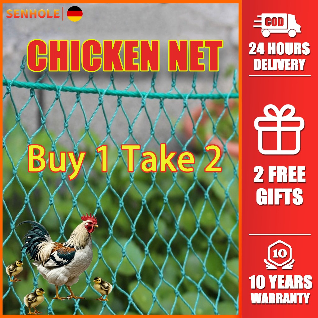 【Buy 1 Take 2】50/100M Chicken Net Range Net For Chicken Lambat Outdoor ...