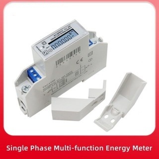 1100 Din Rail Single Phase 100A 230V Multifunction Energy Electricity Kwh RS485 Modbus RTU Meter ...