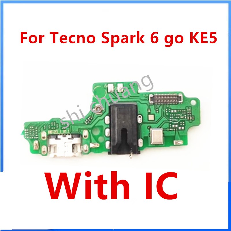 For Tecno Spark 6 go KE5 USB Dock Charger Port Plug Headphone Audio ...