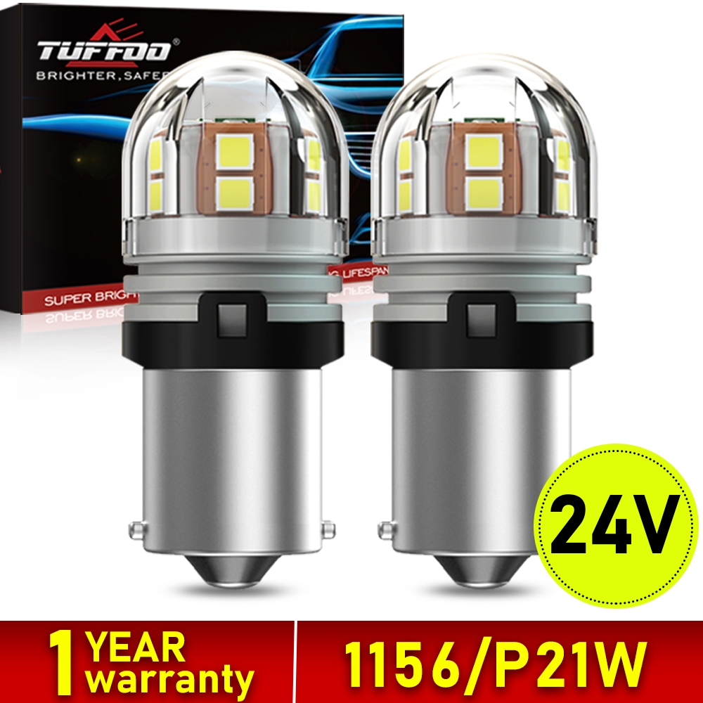 TUFFOO 2PCS 24V 1156 / BA15S / P21W Led Bulb For Truck / Lorry LED ...