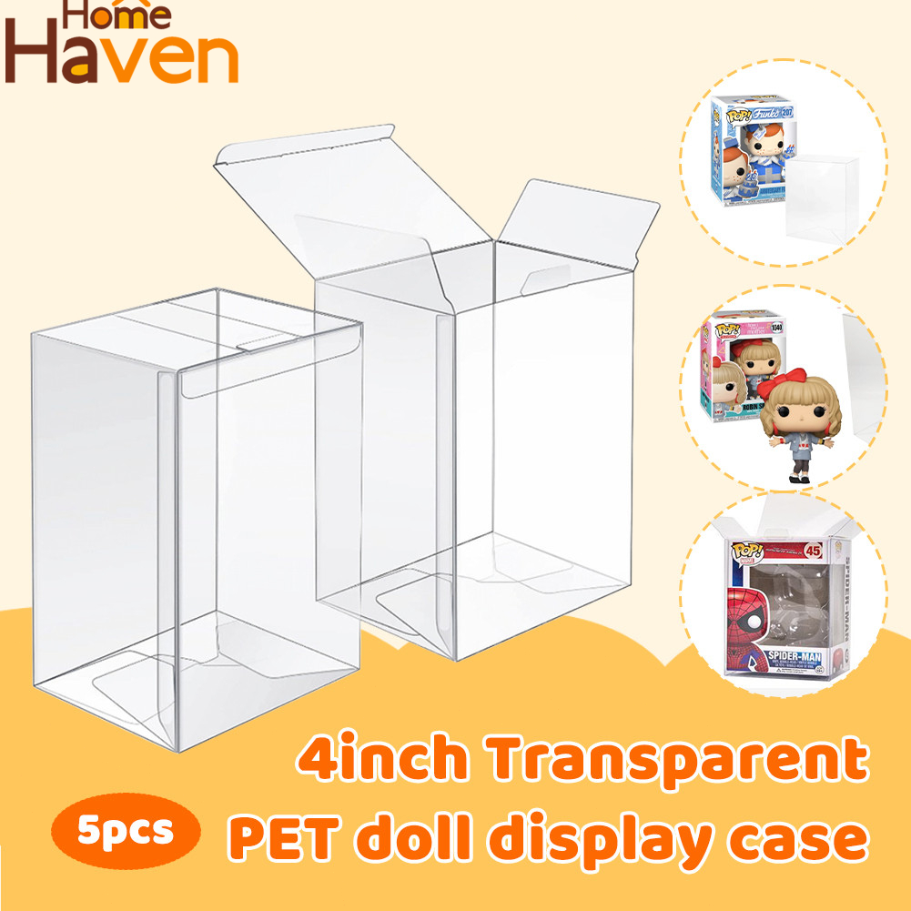 5pcs Funko Pop Protector 0.5MM (Hard PET Plastic) Protector Display ...