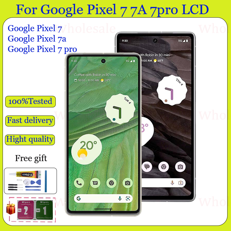 Original AMOLED For Google Pixel 7 7A 7 Pro LCD Display Touch Screen ...