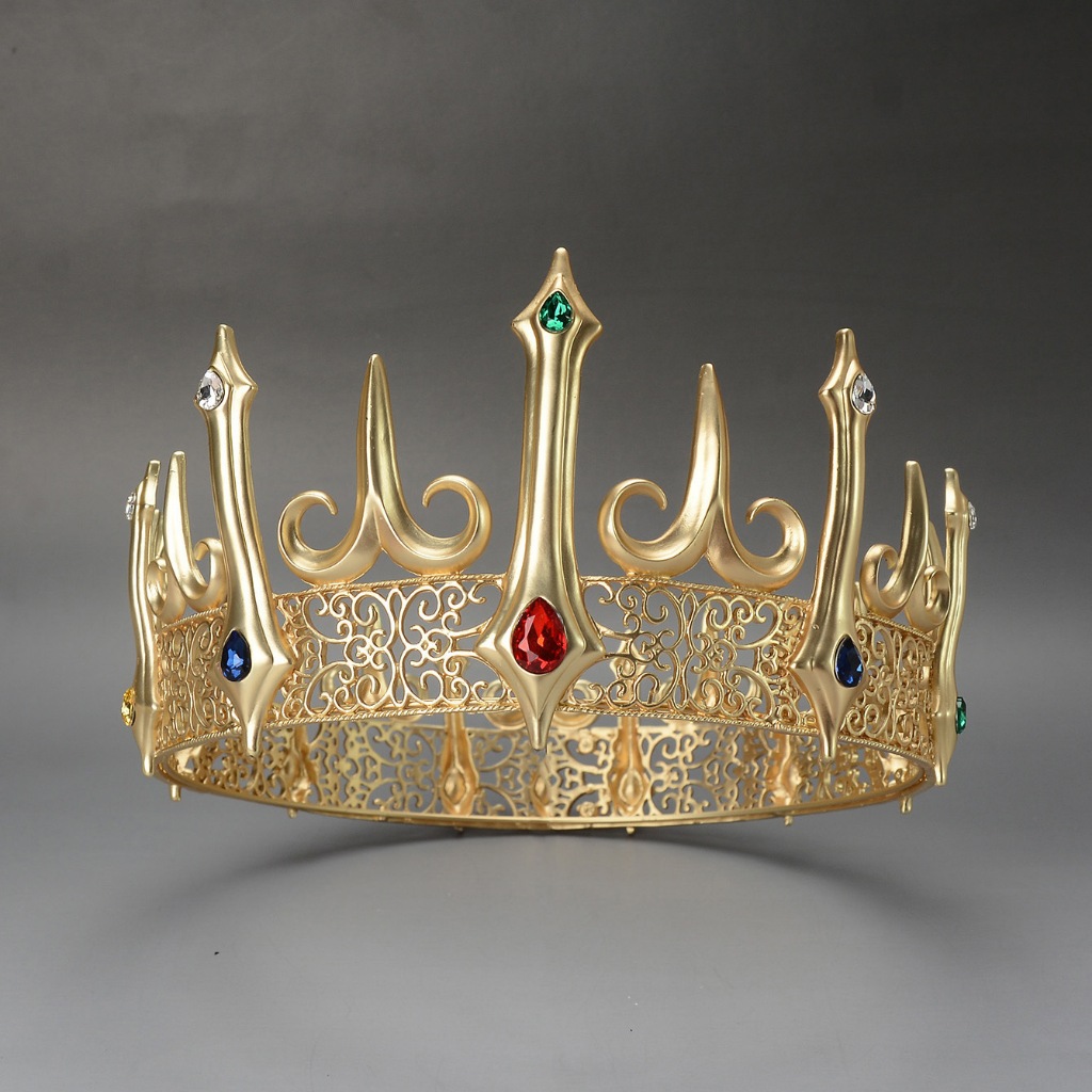 New High-End Crown Metal Men's Queen Hair Accessories Crown Performance ...