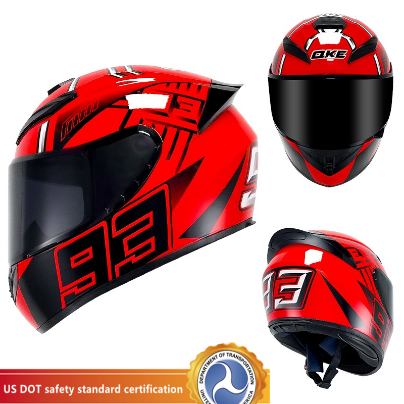 Riding Motorcycle Helmet Men and Women Winter Personality Electric ...