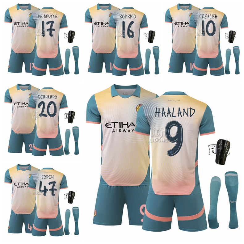 2024-25 Season Manchester City F.C. Third Away Football Adult Kids ...