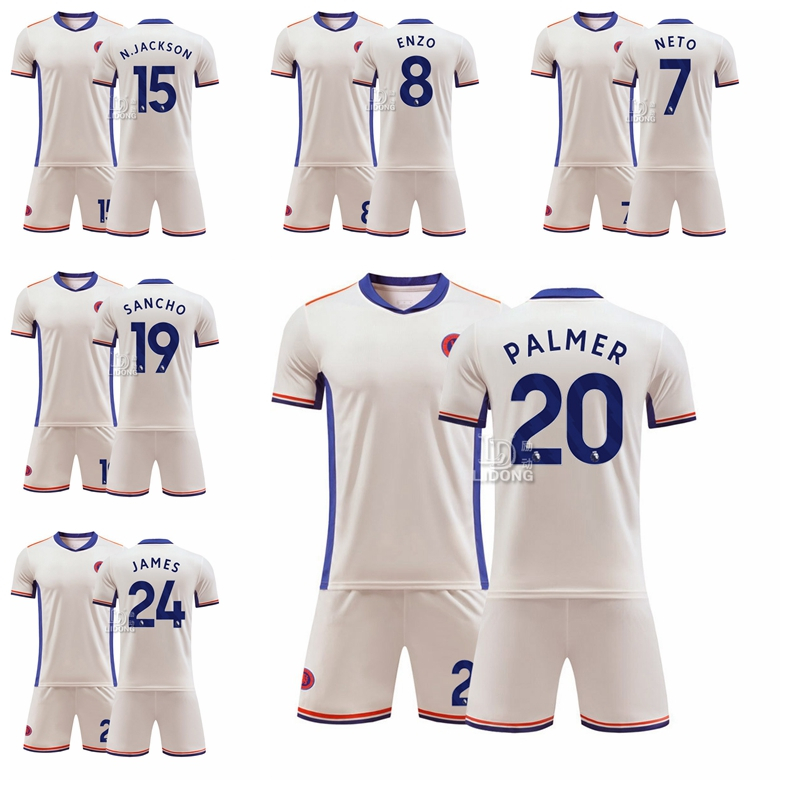 2024-25 Season Chelsea Away Football Adult Kids Jersey Neto Enzo ...