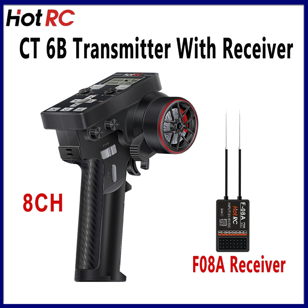 HOTRC CT6B 8CH Operation Remote Control RC Transmitter With F-08A ...