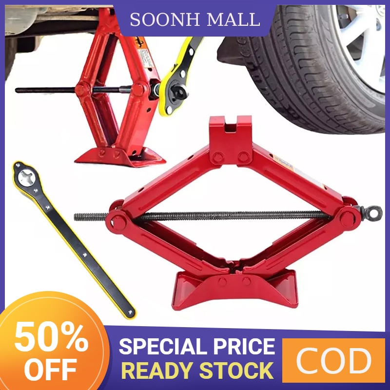 3T/2.5T/2.0T/1.5T/1.0T/0.8T Auto Labor Saving Jack Car SUV Jack Tool Set Scissor Jack | Shopee ...