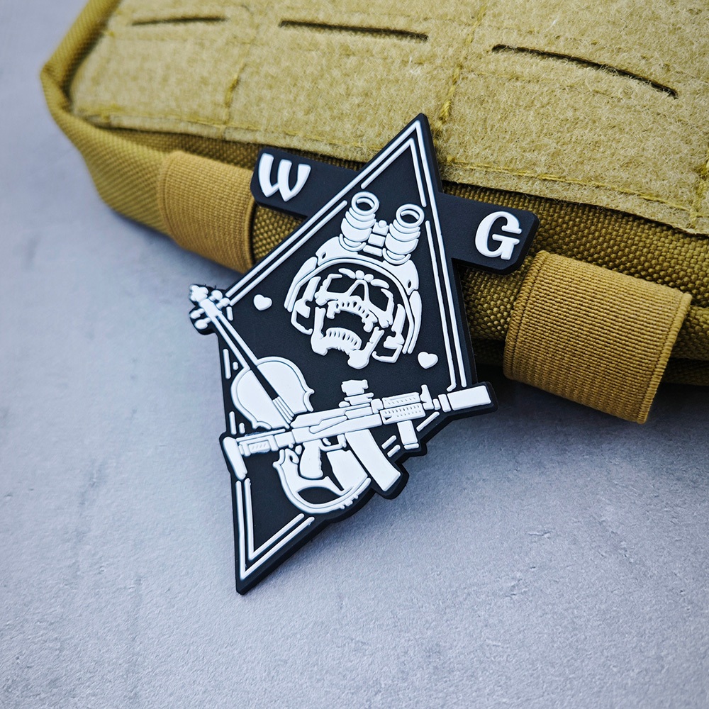 PVC Tactical Morale Badge WG Performer Wagner Rubber Patch Velcro with ...