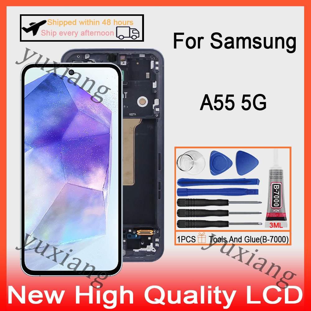 AMOLED OLED TFT For Samsung Galaxy A55 5G LCD Display Touch Screen With ...