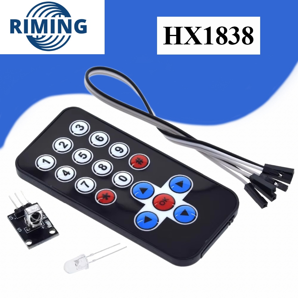 Infrared IR Wireless Remote Control Module Kits DIY Kit HX1838 For Arduino Raspberry Pi | Shopee ...