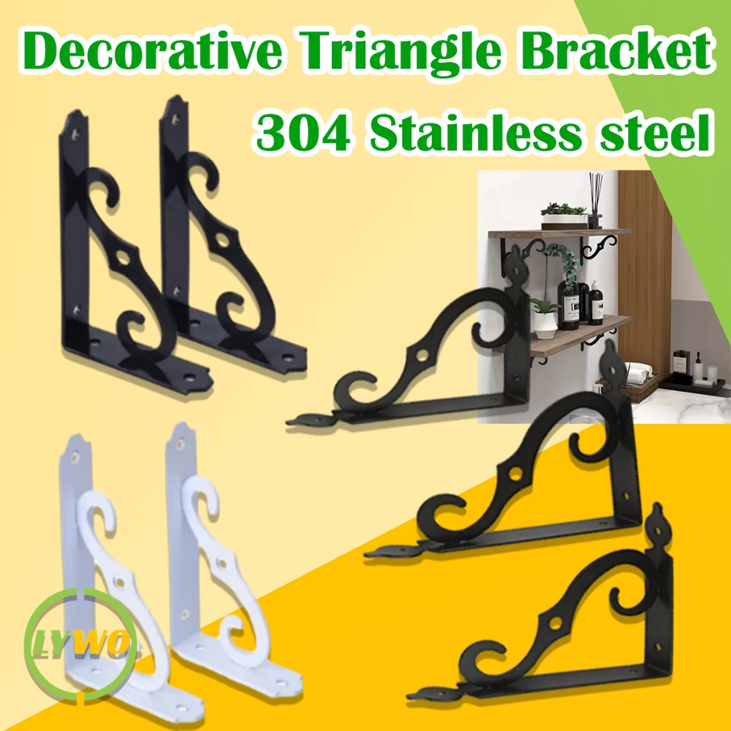 Triangle Angle Bracket Wall Triangle Bracket L-BAR 1PC Decorative Shelf ...