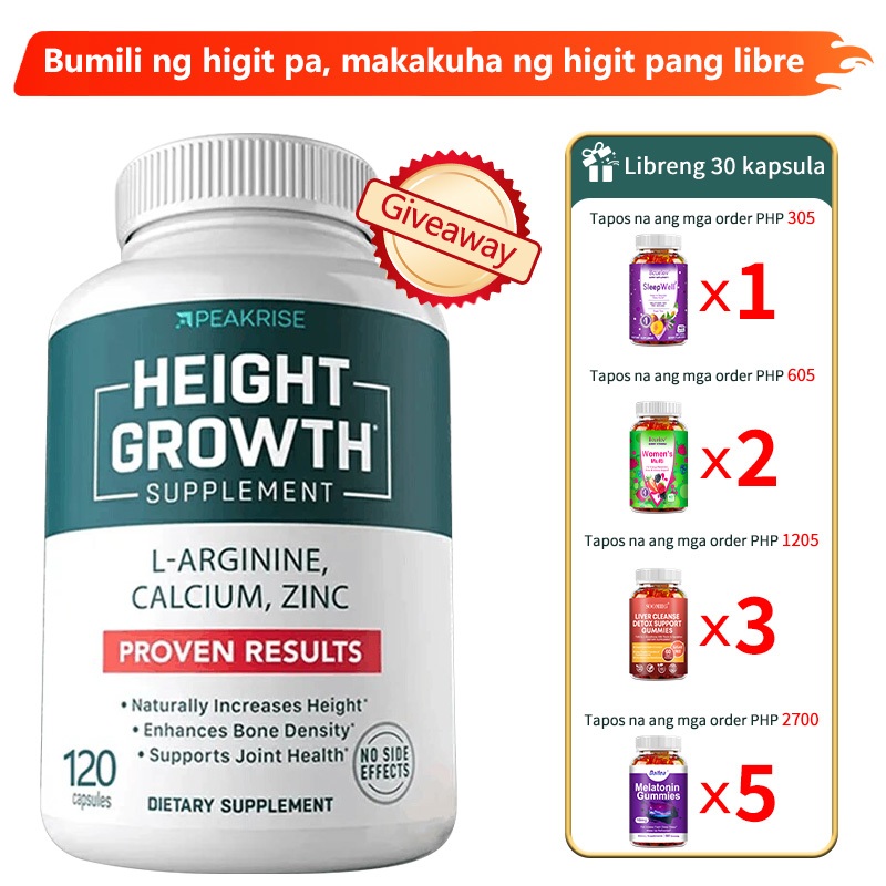 Height Growth Vitamin Pills Promote Bone Growth Development&increase ...