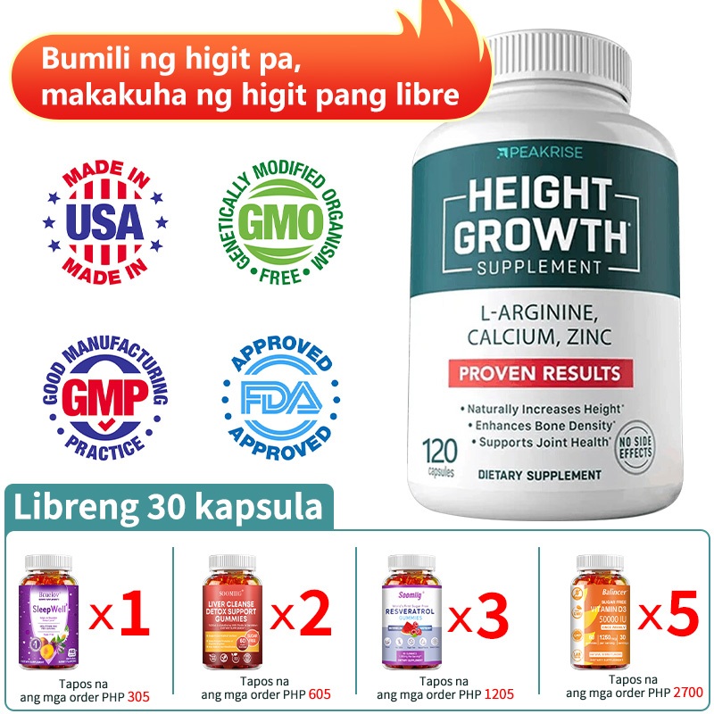 Height Growth Supplement, Bone Growth Supplement for Kids and Teens ...