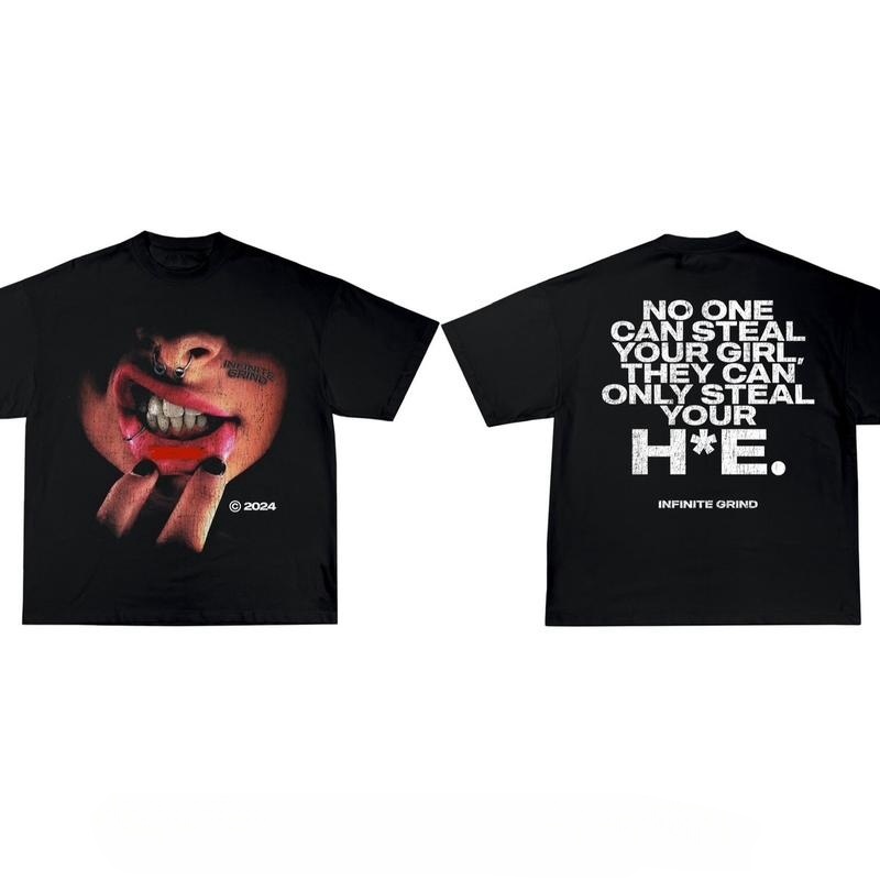 "NO ONE" new top T-shirt original art design pattern pure cotton ...