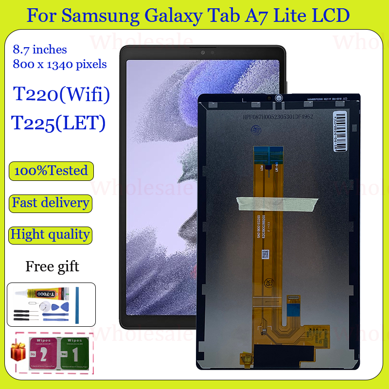 For Samsung Galaxy Tab A7 Lite SM-T220(Wifi) SM-T225(LET) T220 T225 LCD ...