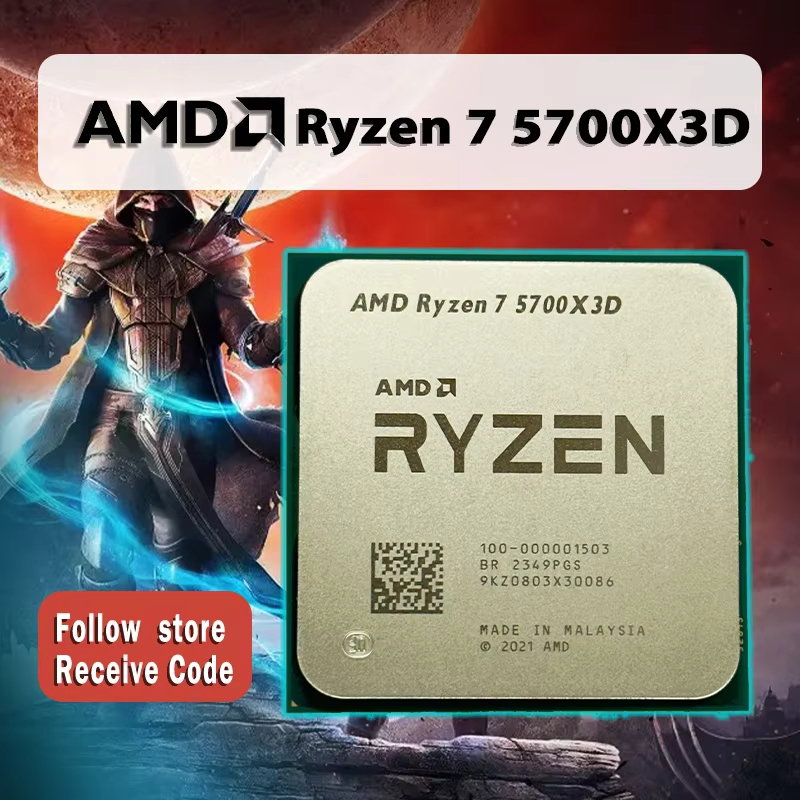 AMD Ryzen 7 5700X R7 5700X 3.4GHz 8-Core 16-Thread PCIE4.0 65W CPU ...