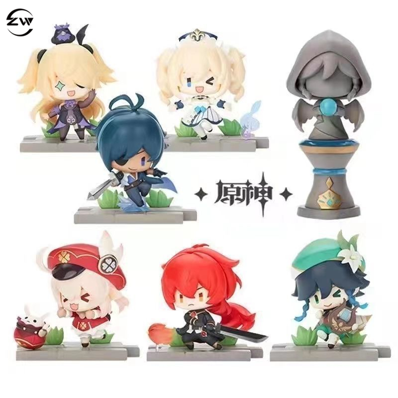 ZW Hot Game Genshin Impact Anime Figure Battlefield Heroes Theme Series ...