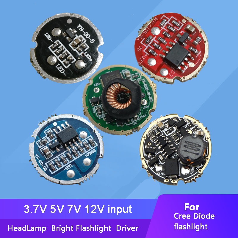LED Driver For Cree XPE XRE XPG Q5 XML L2 T6 XHP50 XHP70 18650 battery ...