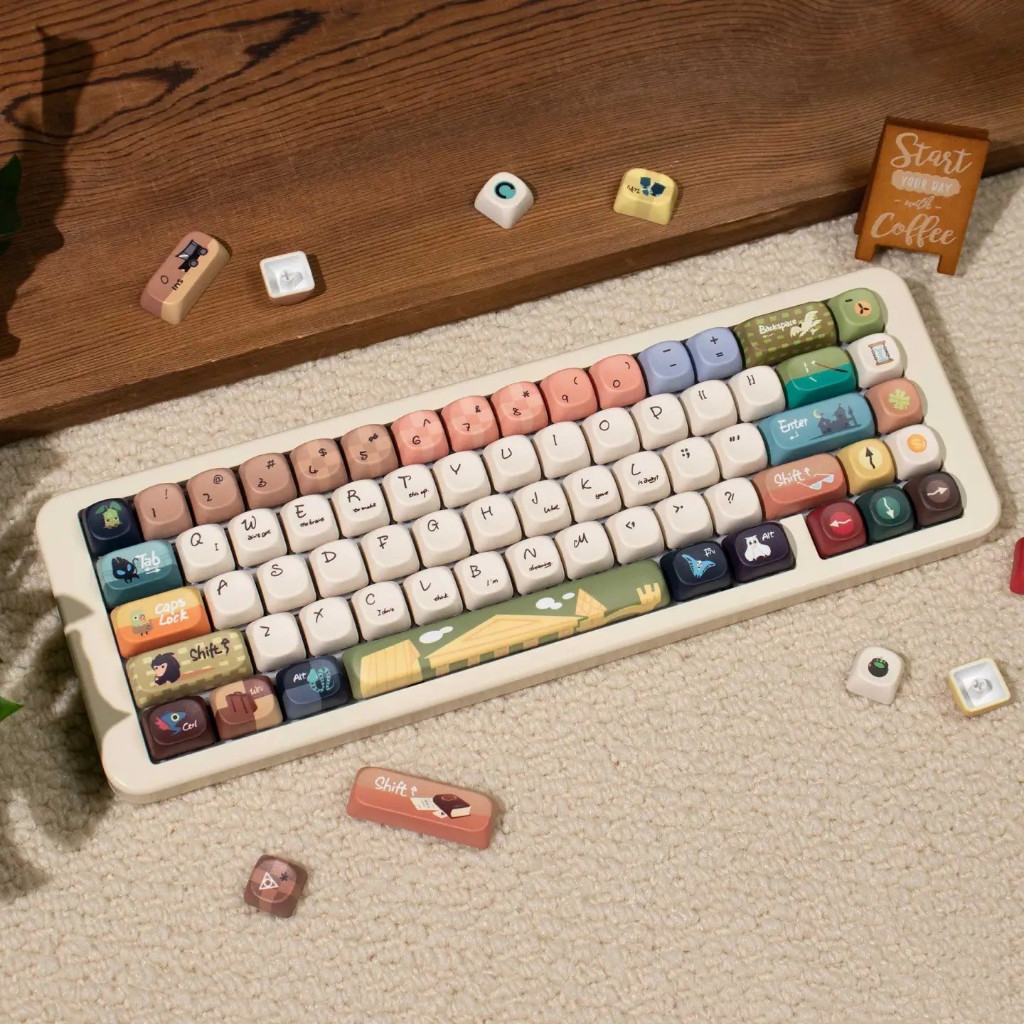 Magical Animal World Keycaps 152 Keys MOA/Cherry Height PBT Material ...