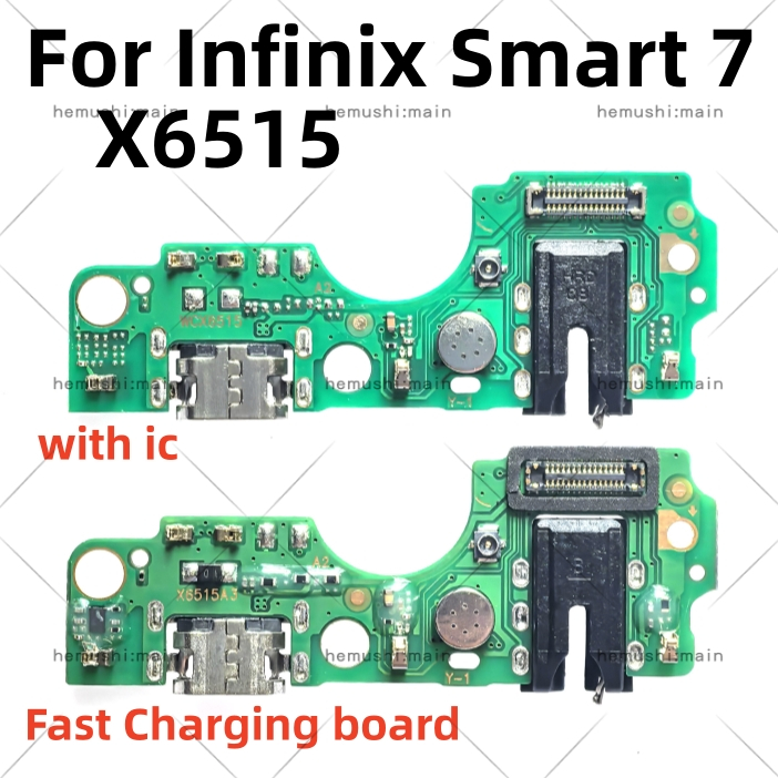 USB Charging charger port board For Infinix Smart 7 X6515 Mainboard Flex USB Port ribbon flex ...