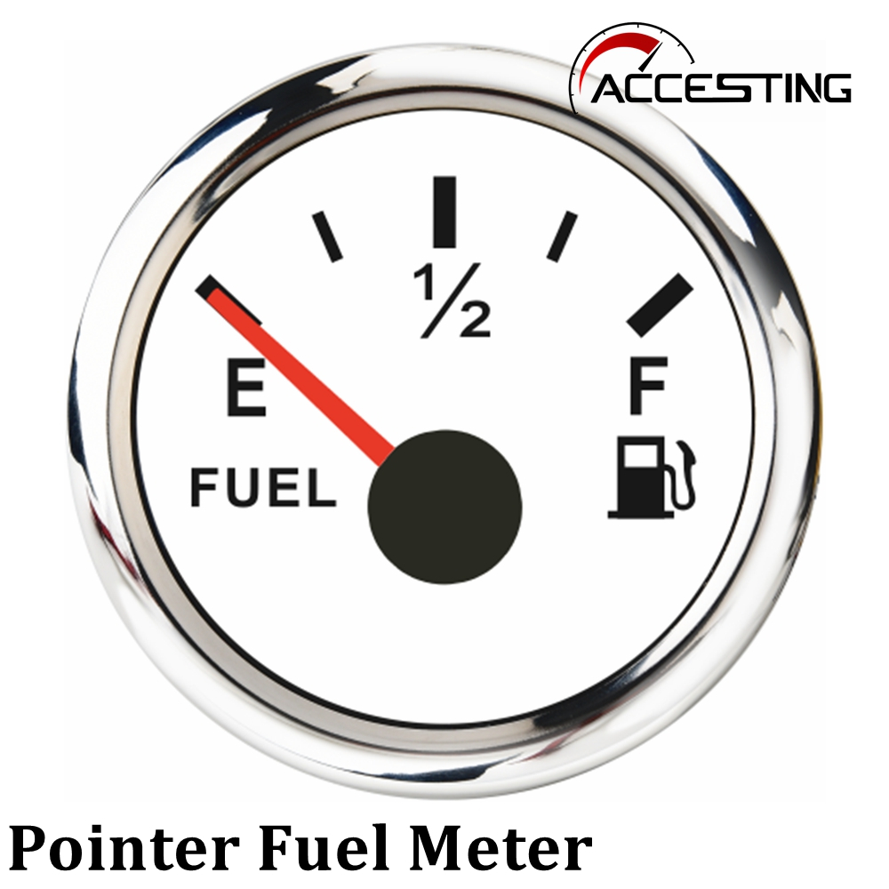 NMEA2000 Marine Car Red Pointer Fuel Meter, Pointer Fuel Gauge, White ...