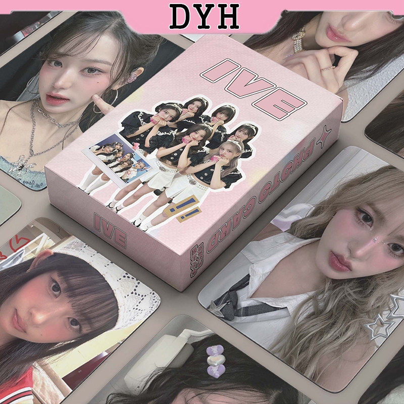 50pcs/box IVE Laser Card Photocard WONYOUNG Leeseo YuJin Kpop Album ...