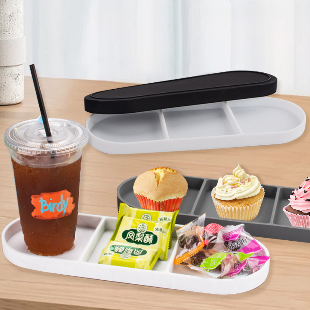 Bathroom Counter Tray Vanity Tray Silicone Vanity Tray Desktop Perfume ...