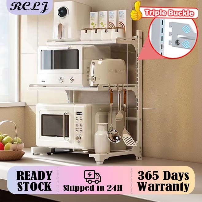 Kitchen Organizer Microwave Organizer Rack Adjustable Air Fryer Rack ...
