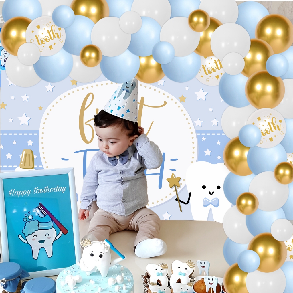 Cheereveal 68Pcs First Tooth Themed Party Decorations Teeth Party ...