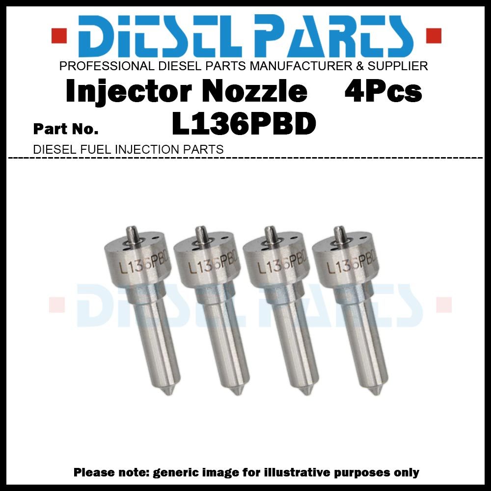 4x Diesel Fuel Injector Nozzle Tips L136PRD L136PBD for Hyundai ...