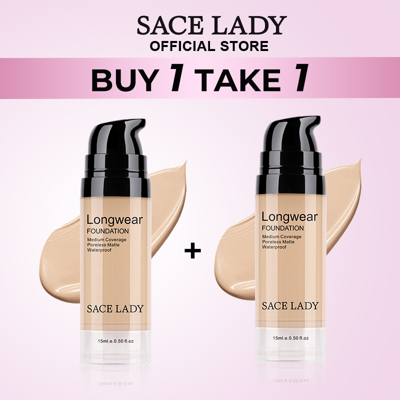 SACE LADY Longwear Foundation Ultra-Matte Waterproof Medium Coverage ...