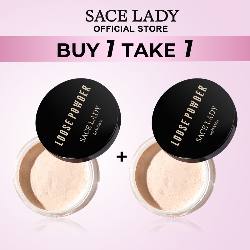 SACE LADY Loose Powder Long Lasting Oil-Control Matte Finish Face ...