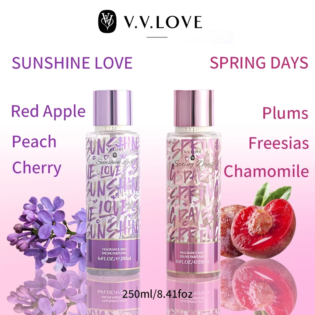 V.V.LOVE Shimmer Spring Days Body Mist Perfume Brume Parfumme For Women 250ML | Shopee Philippines