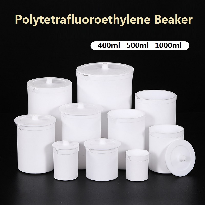 PTFE Beakers For Laboratory Consumables Polytetrafluoroethylene Beakers PTFE Acid And Alkali ...