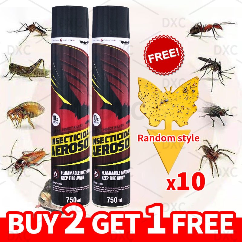PT insects killer spray effective cockroack killer 750 ML | Shopee ...