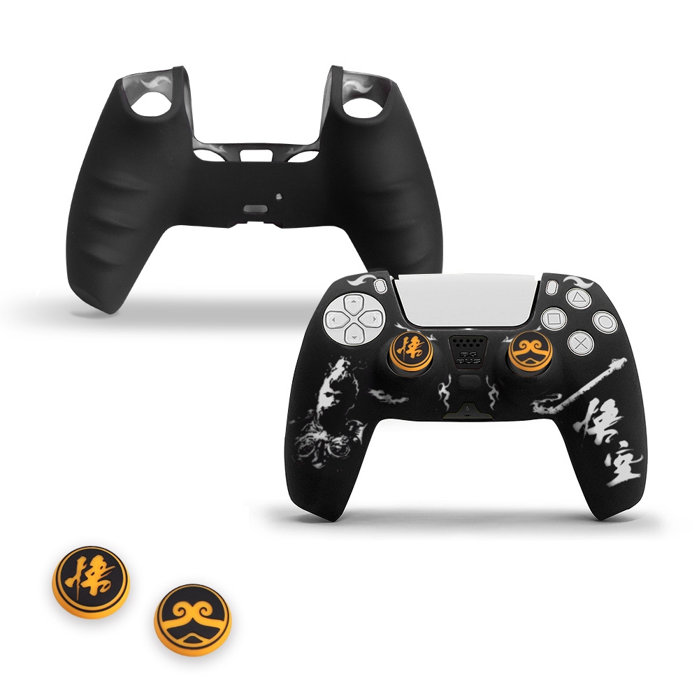Black Myth: Wukong Pattern Playstation 5 Anti-Slip Silicone Cover Skin ...